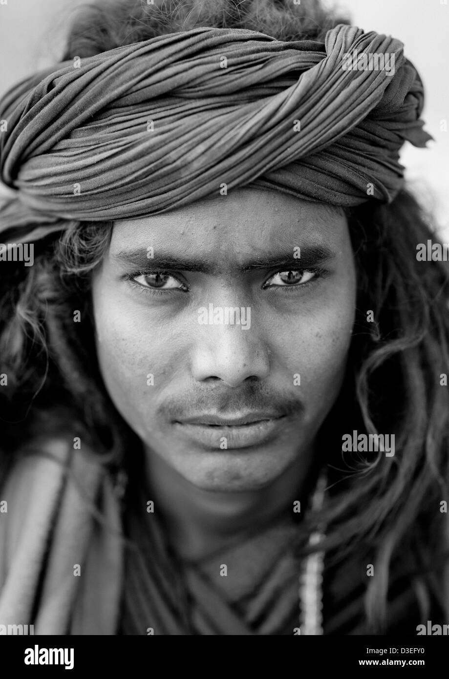 Young naga sadhu Black and White Stock Photos & Images - Alamy