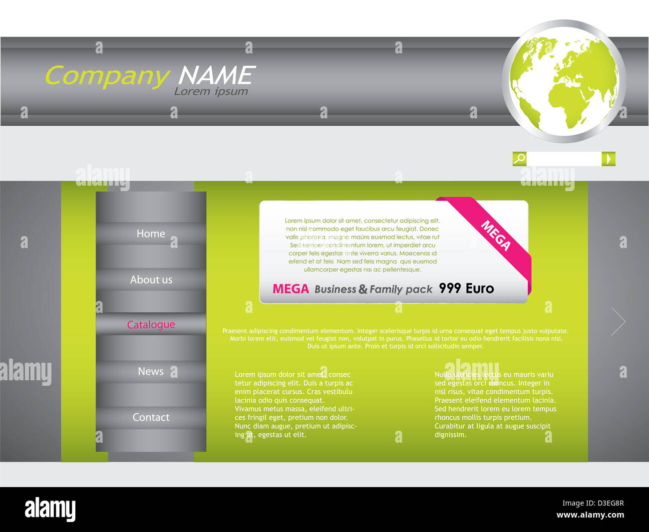 Vector web site design template Stock Photo - Alamy Vector web site design template Stock Photo - Alamy