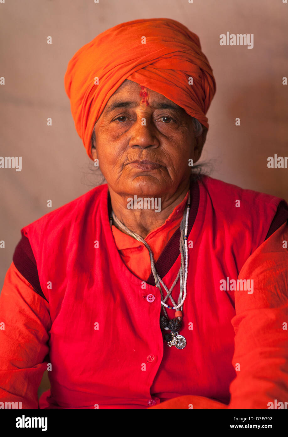 Sadhu Woman, Maha Kumbh Mela, Allahabad, India Stock Photo - Alamy