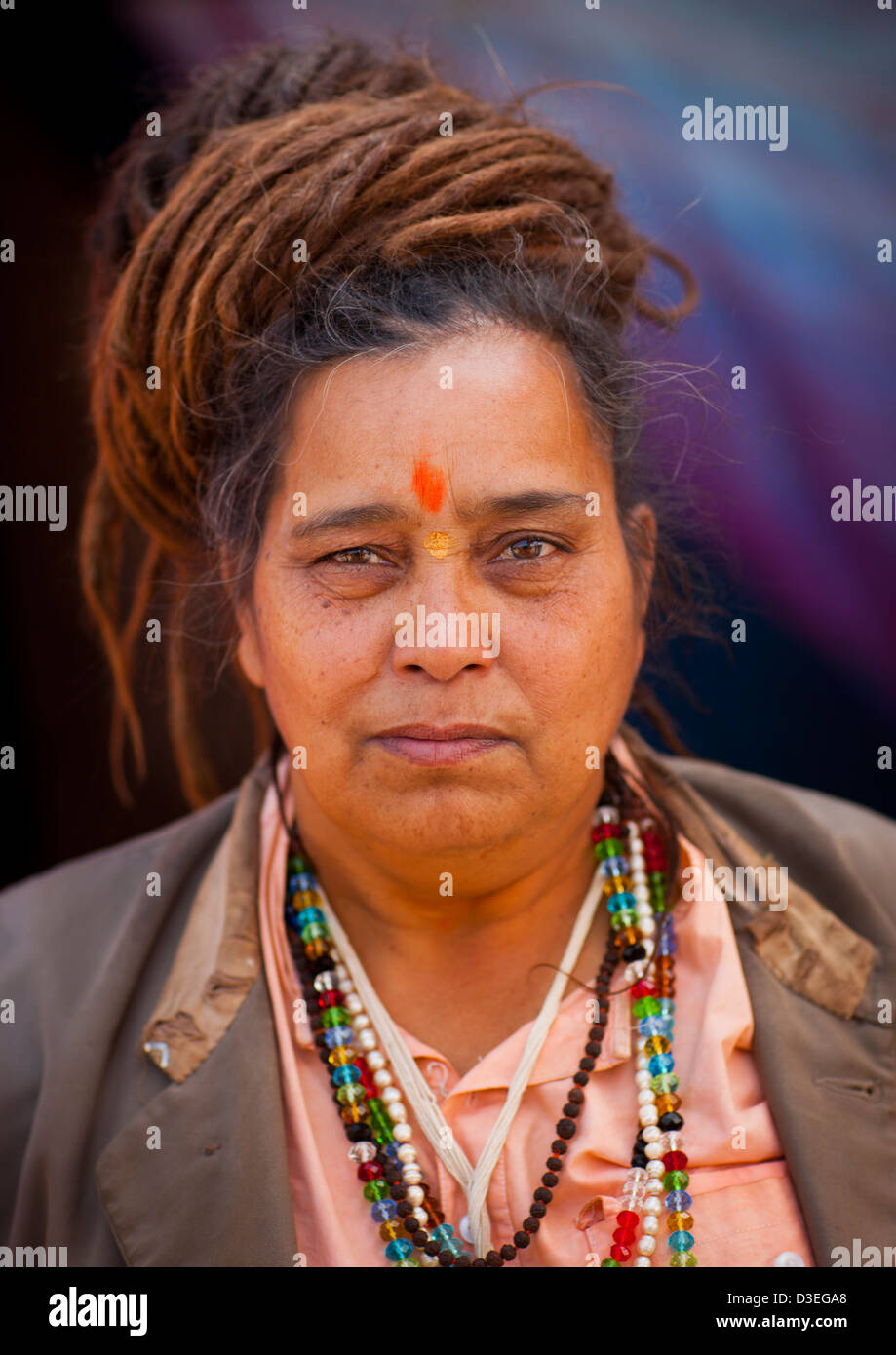 Woman sadhu at ganges hi-res stock photography and images - Alamy