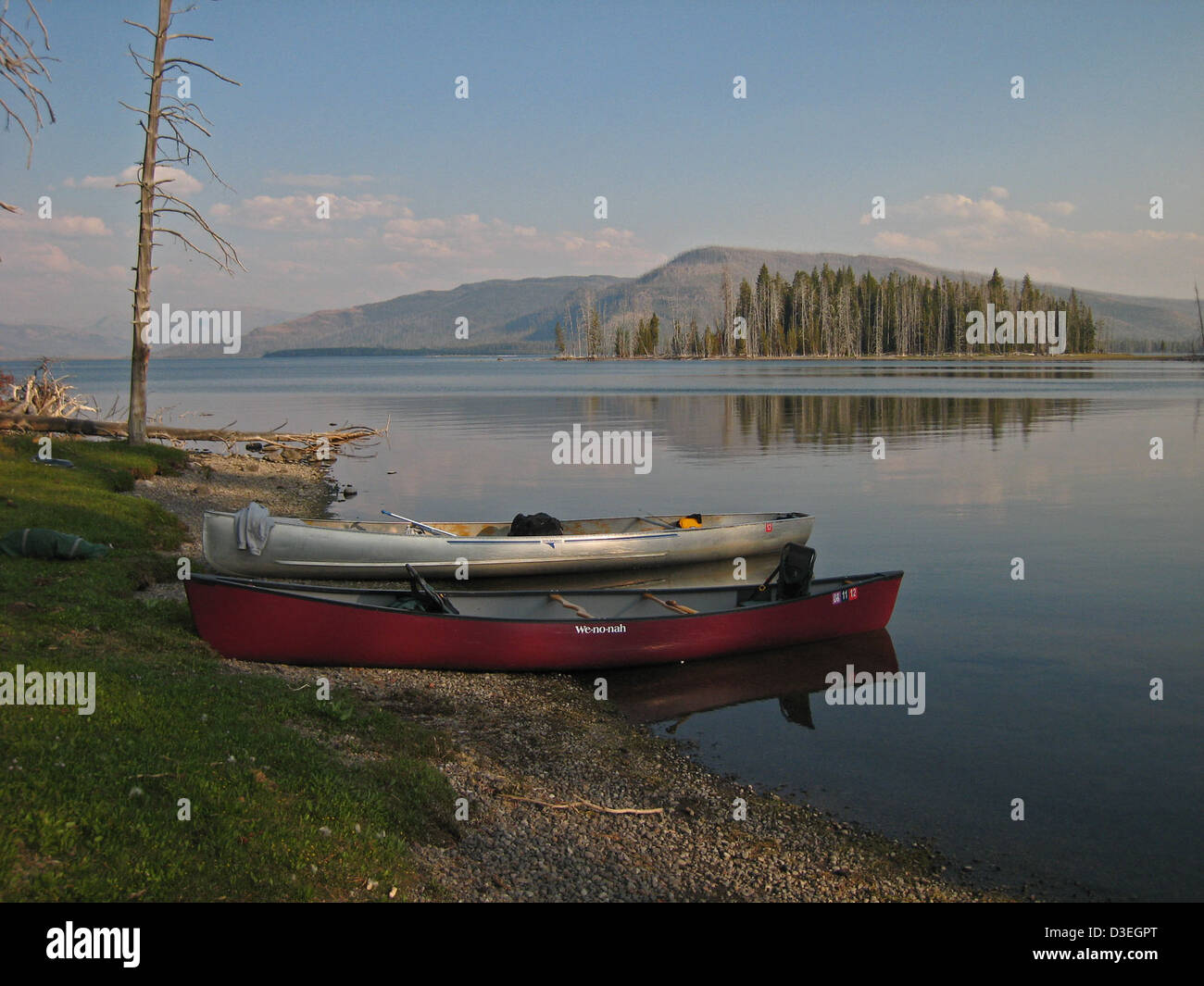 The Southeast Arm of Yellowstone Lake in Yellowstone National Park ...