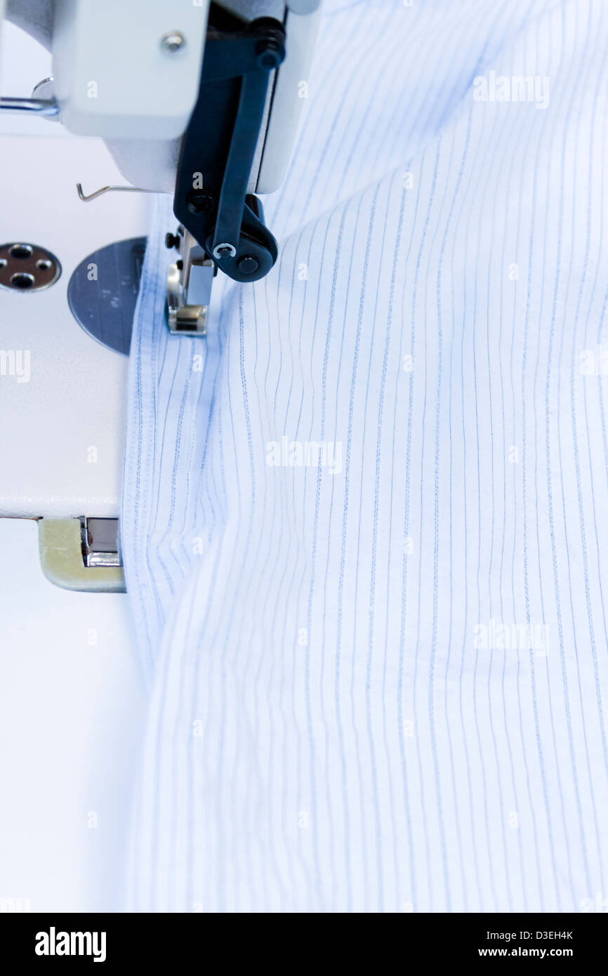 Sewing machine in tailor shop Stock Photo - Alamy