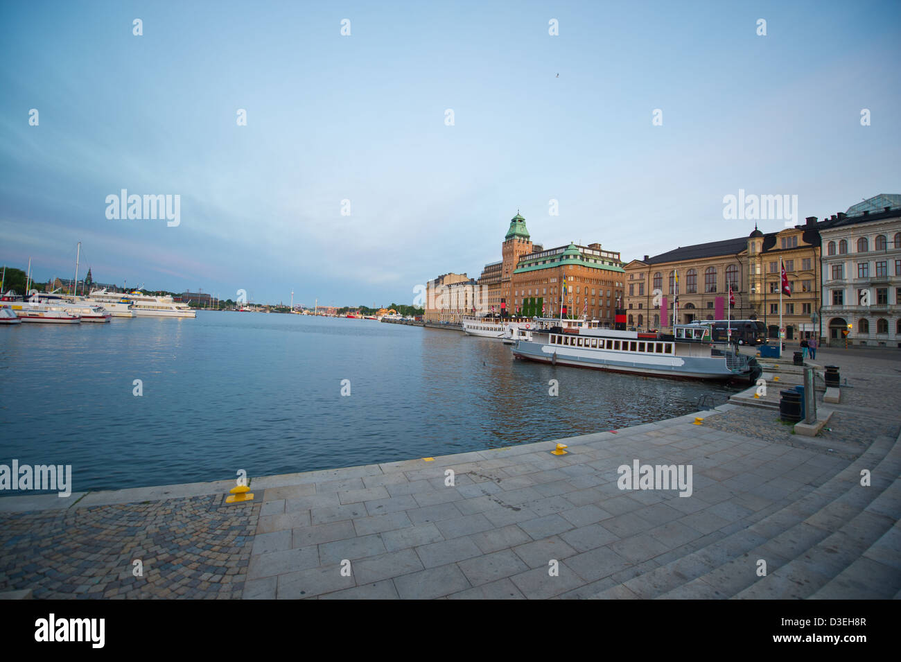 The City of Stockholm Marine Quay. Sweden Stock Photo - Alamy
