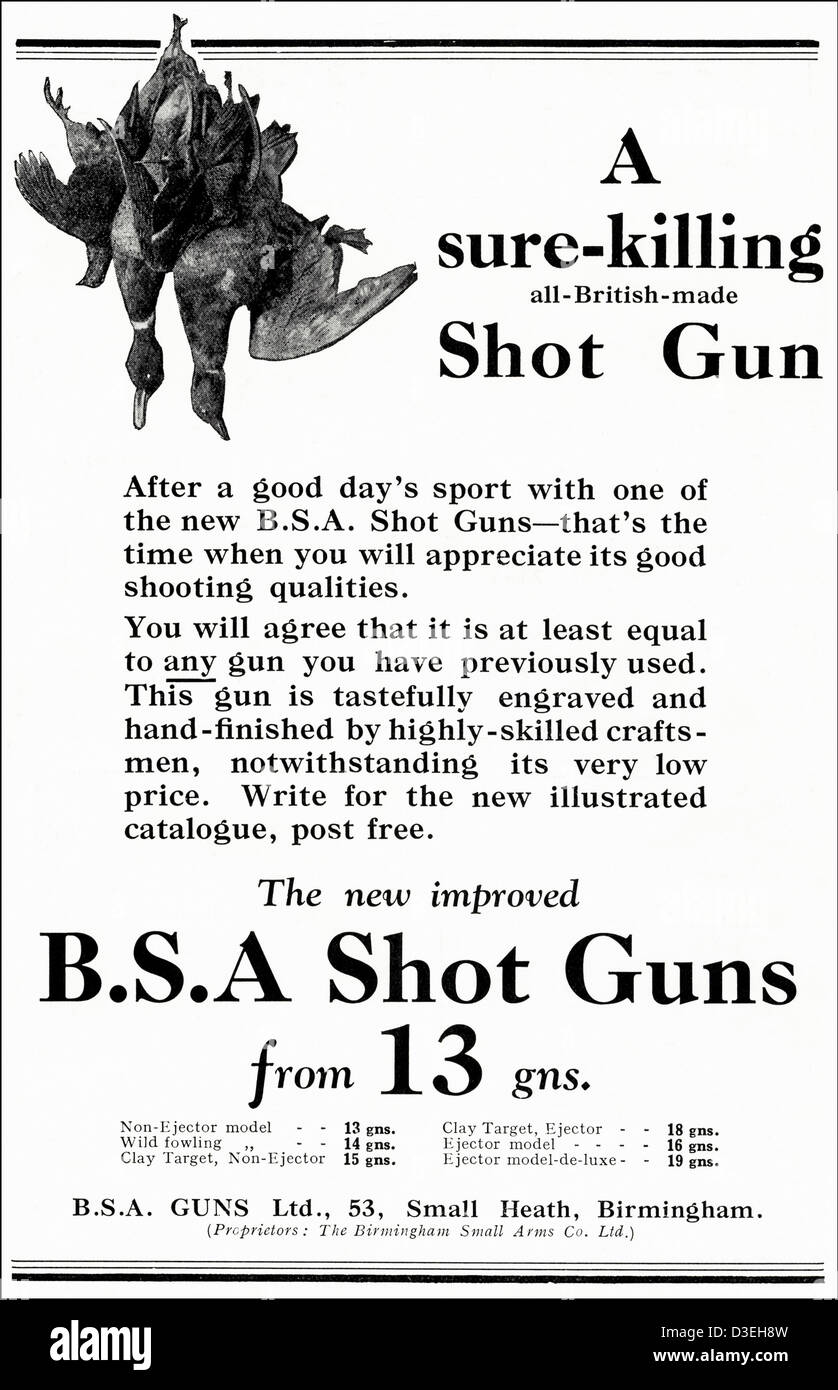 Original 1920s vintage print advertisement from English country ...