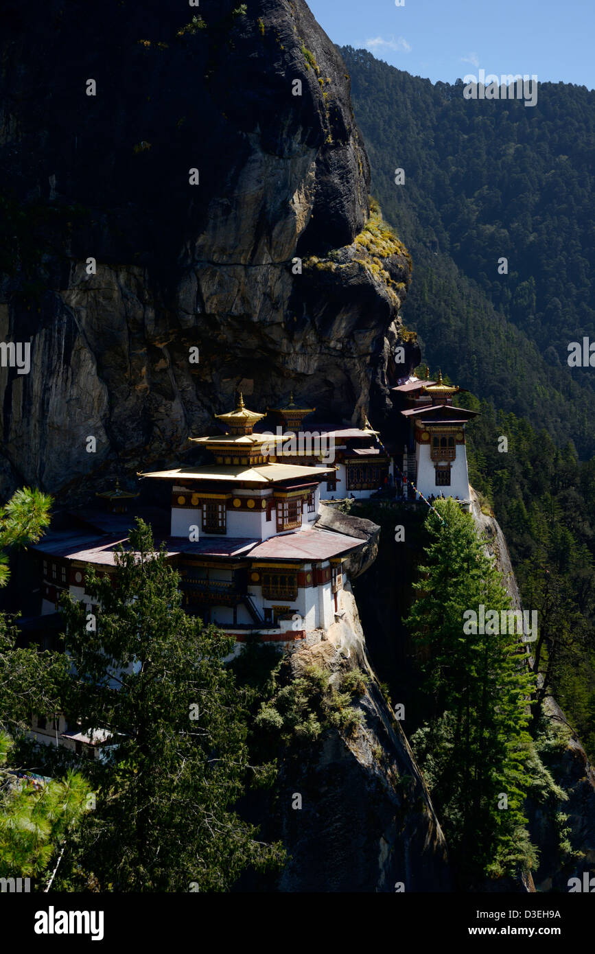 High up on rocky cliff face 900m from valley floor hi-res stock ...