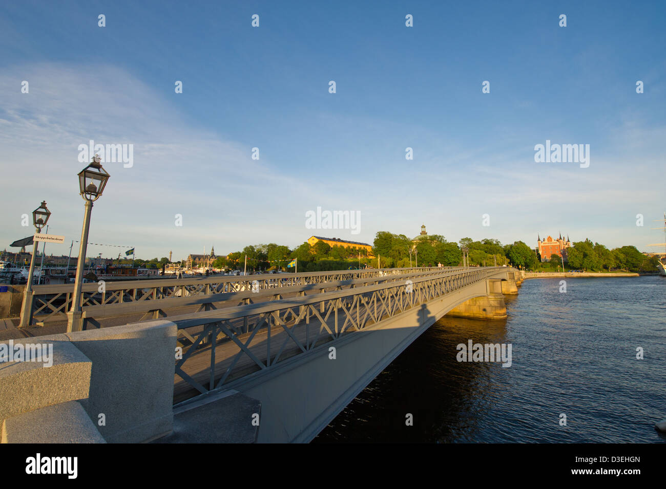 Evening waterfront the city Stockholm. Europe Sweden Stock Photo - Alamy
