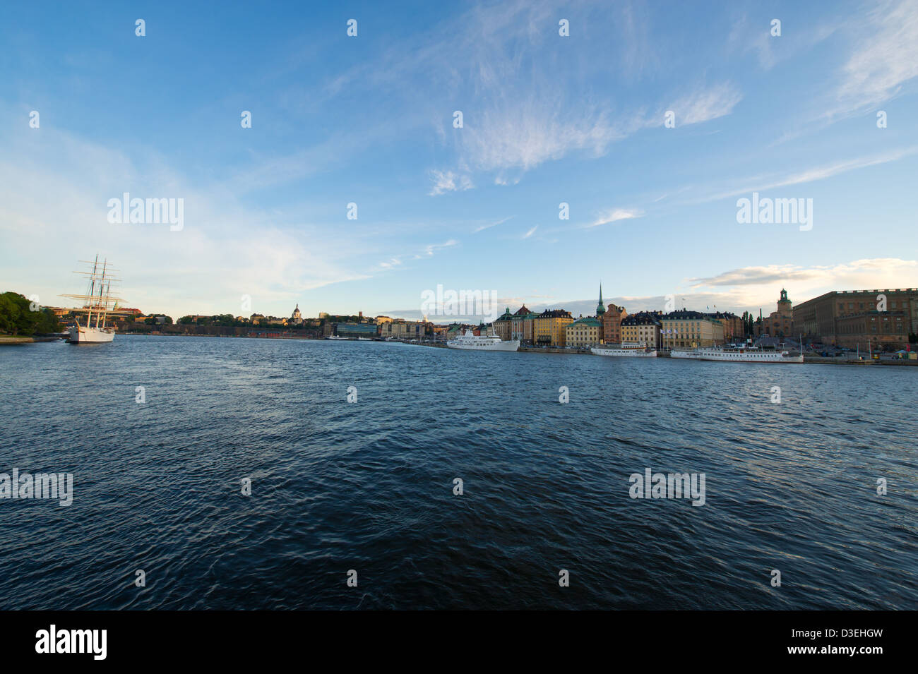 Urban landscape beautiful waterfront city of Stockholm. Sweden Stock ...