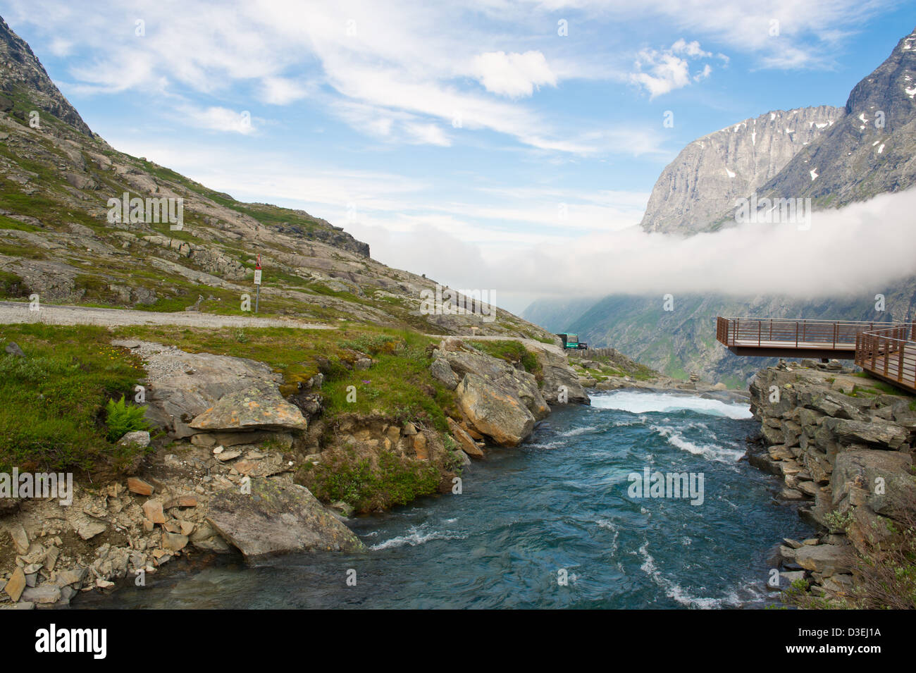 Natural landscape and the mountain rivers of Norway Stock Photo - Alamy
