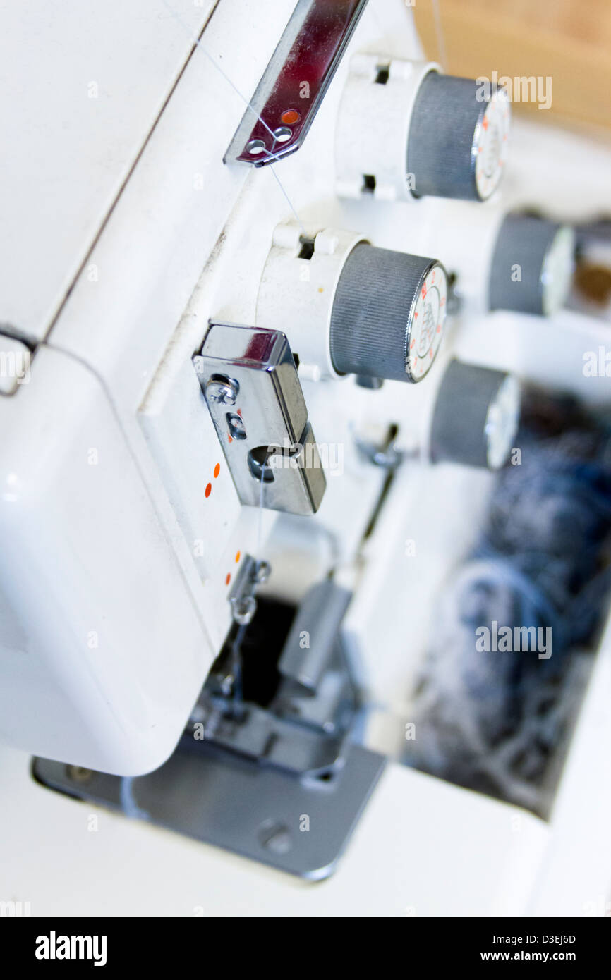 Sewing machine in tailor shop Stock Photo - Alamy