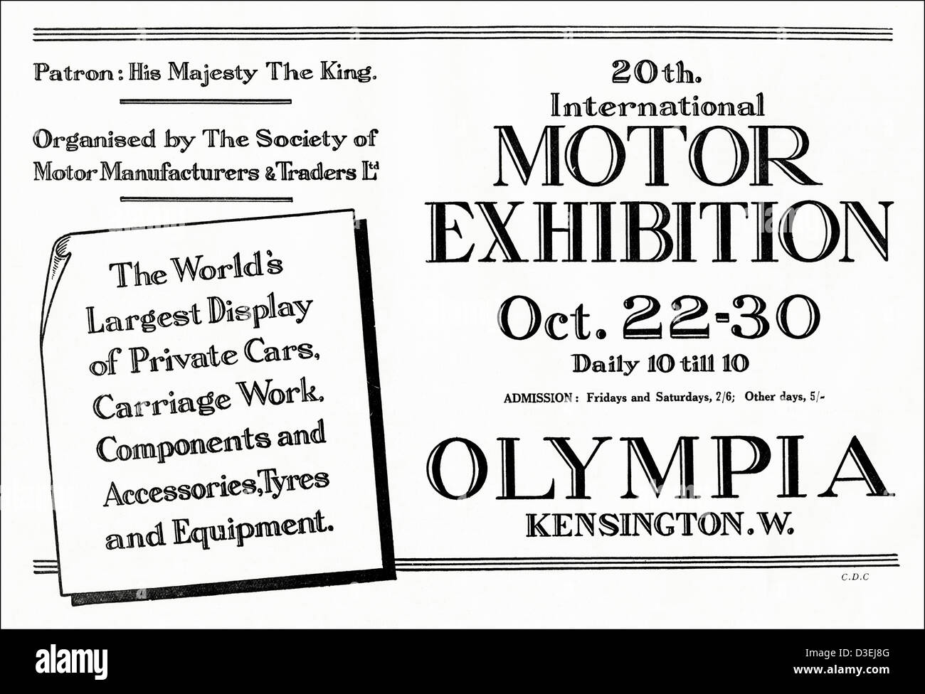 Original 1920s vintage print advertisement from English country ...