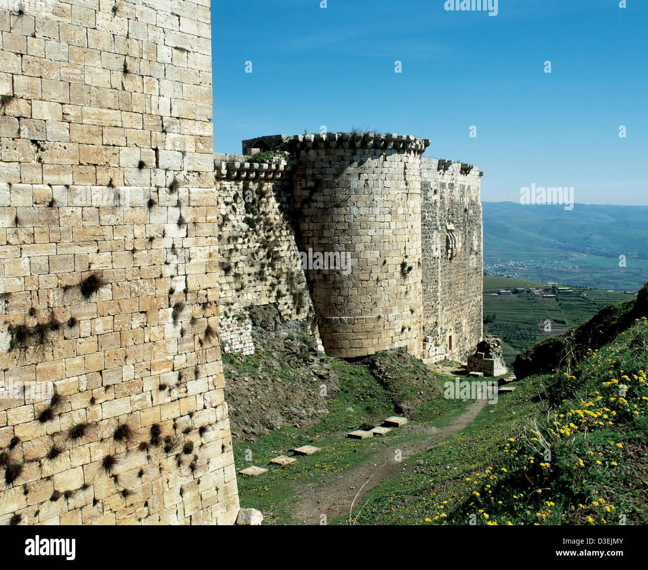 Syria. Krak des Chevaliers. Castle built in the twelfth century by the ...