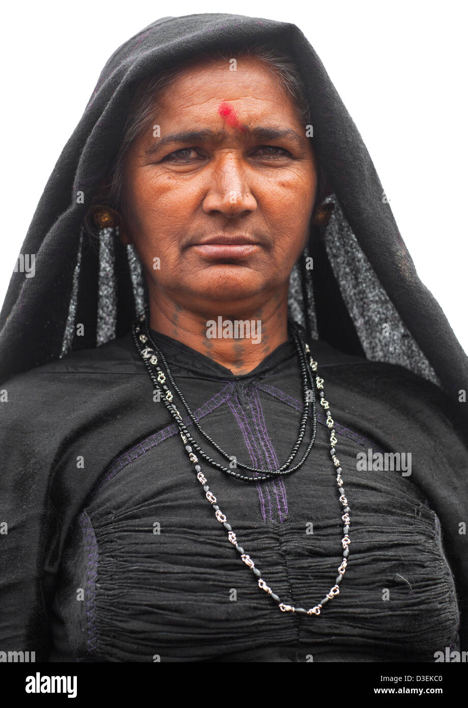 Rabari Tribe Woman In Maha Kumbh Mela, Allahabad, India Stock Photo - Alamy