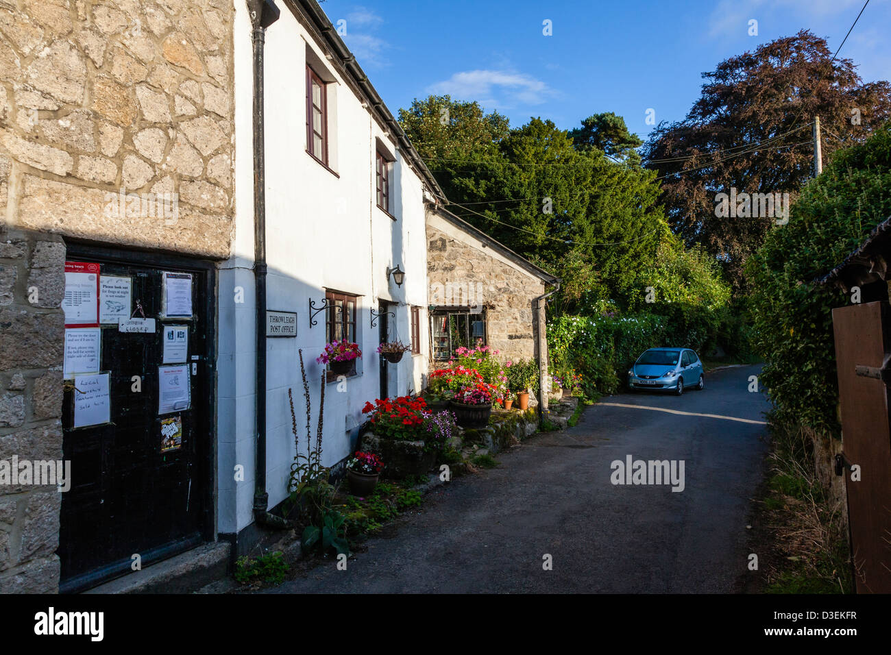 Stores and Post Office, Throwleigh village, Devon, UK Stock Photo - Alamy