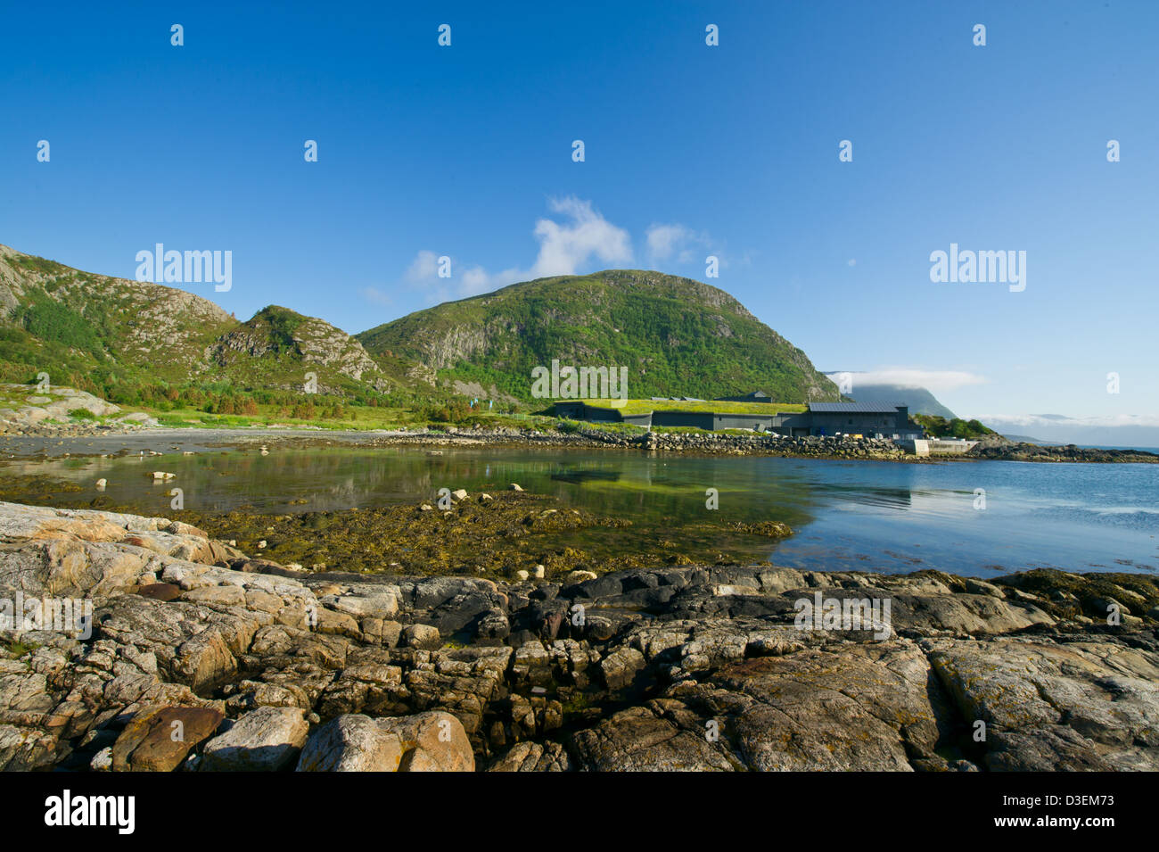 Norway's beautiful scenery of the bay at low tide Stock Photo - Alamy