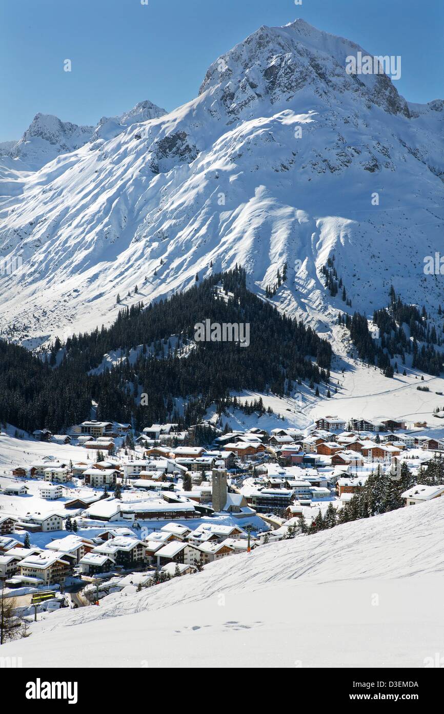 View of ski resort Lech am Arlberg, Austria, pictured on 17 February ...