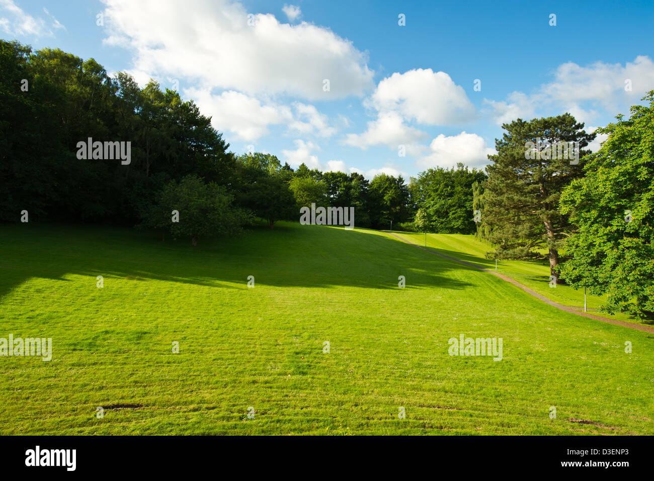 A beautiful sunny nature landscape in the park Stock Photo - Alamy