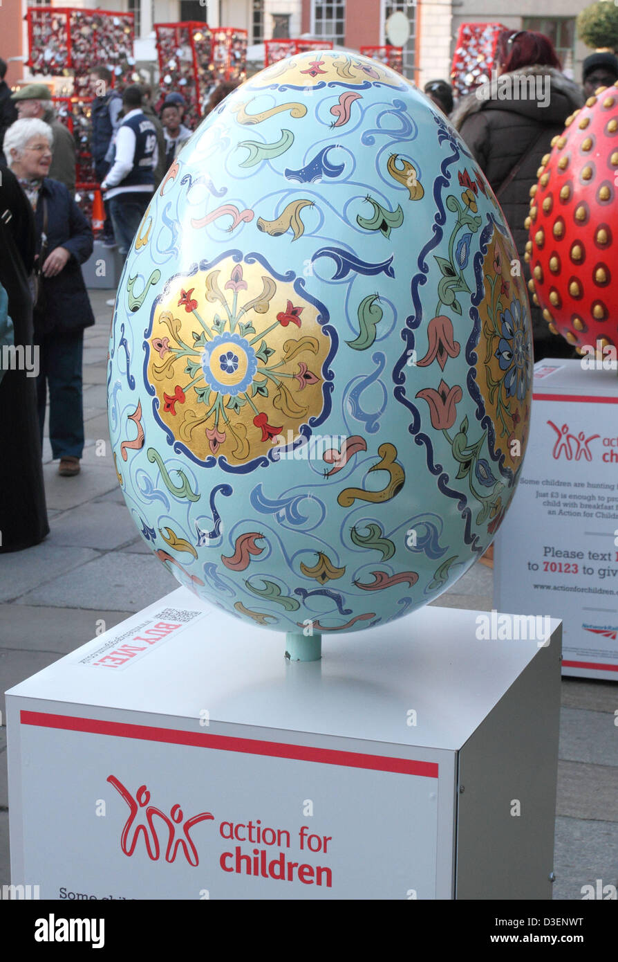 London - Over 100 giant Easter eggs designed by a variety of artists ...