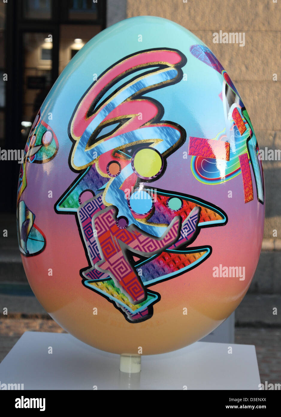 London - Over 100 giant Easter eggs designed by a variety of artists ...