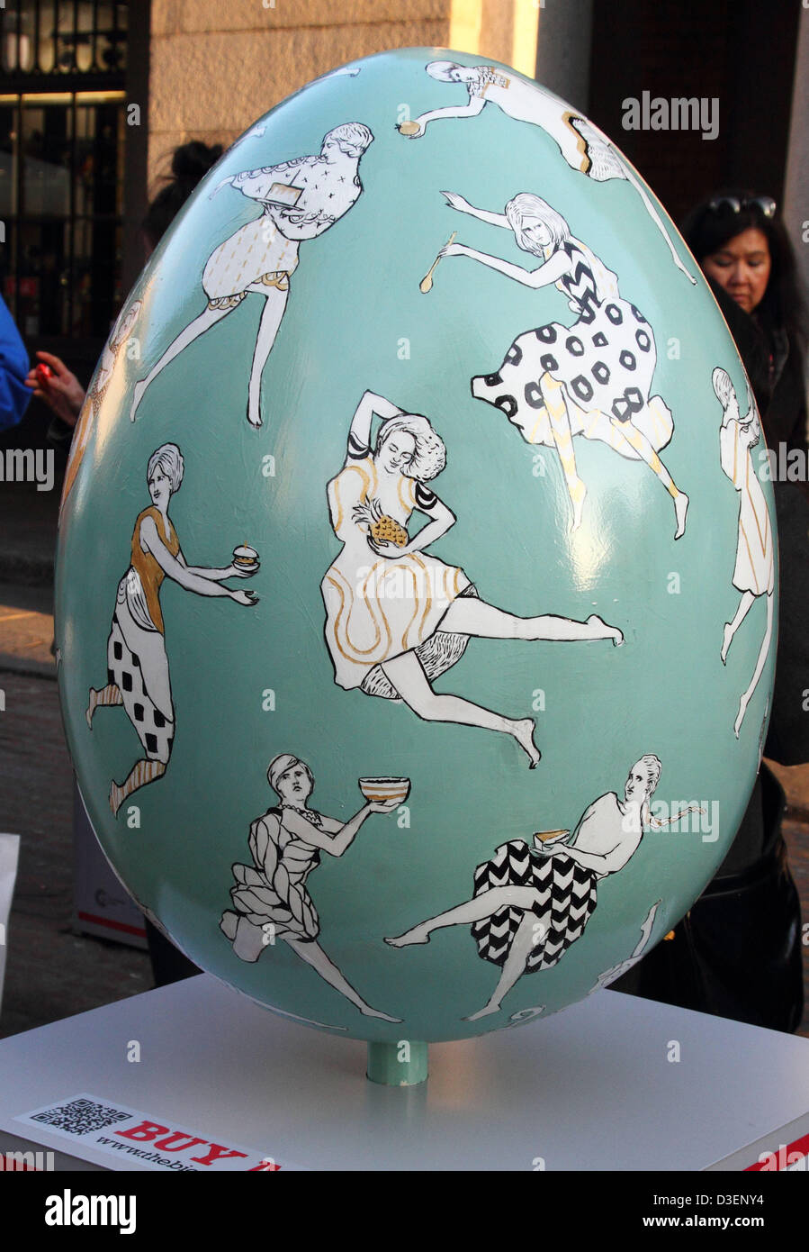 London - Over 100 giant Easter eggs designed by a variety of artists ...