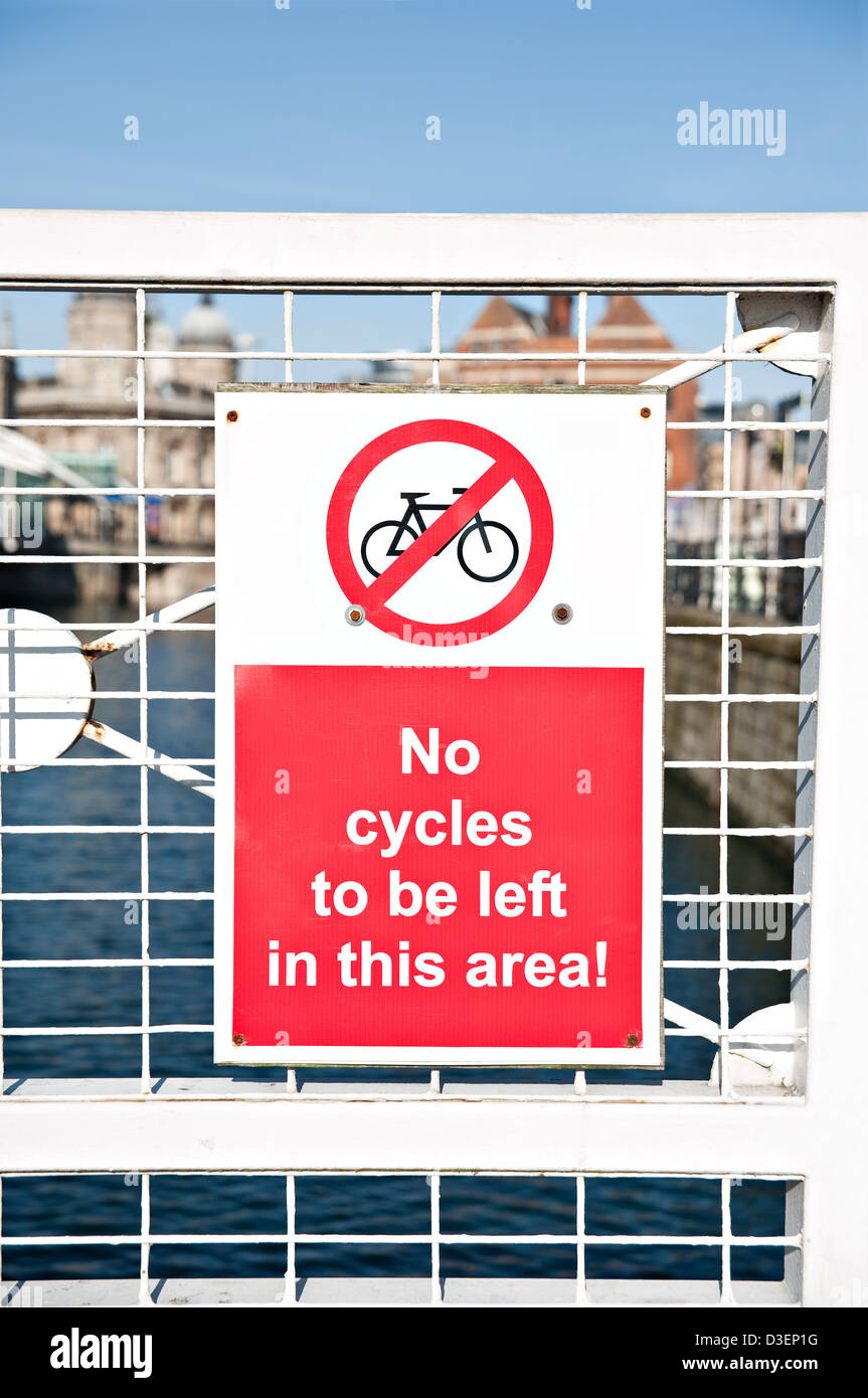 No Parking Sign For Cycles High Resolution Stock Photography and Images ...