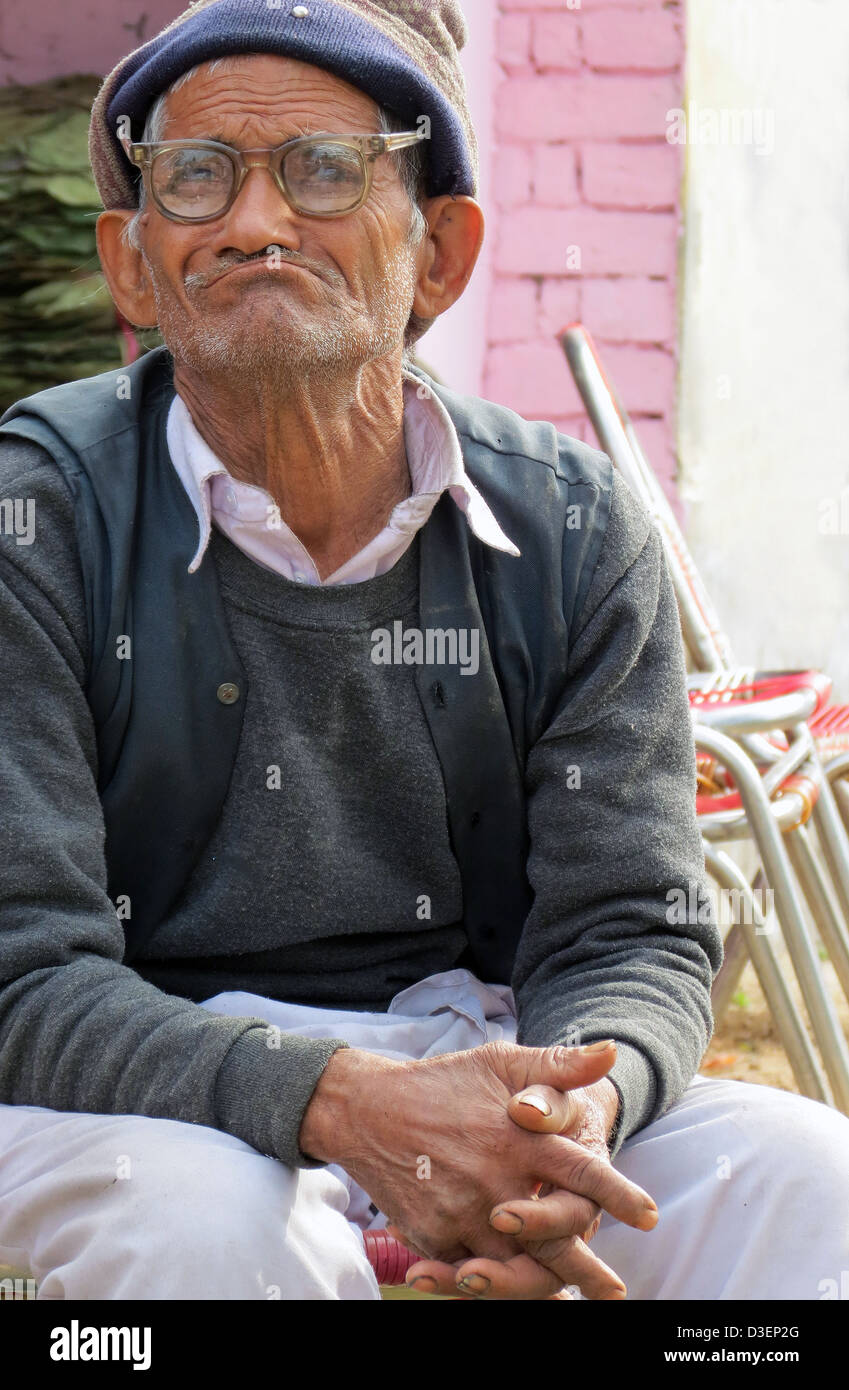 Indian Senior Man Stock Photo - Alamy
