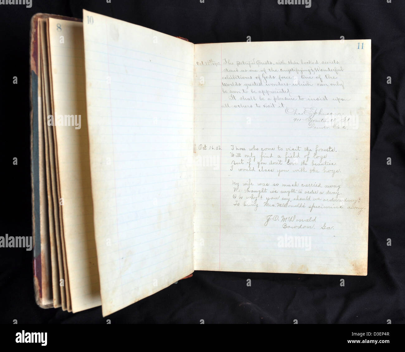 The Petrified Forest National Park visitor log book is an important ...