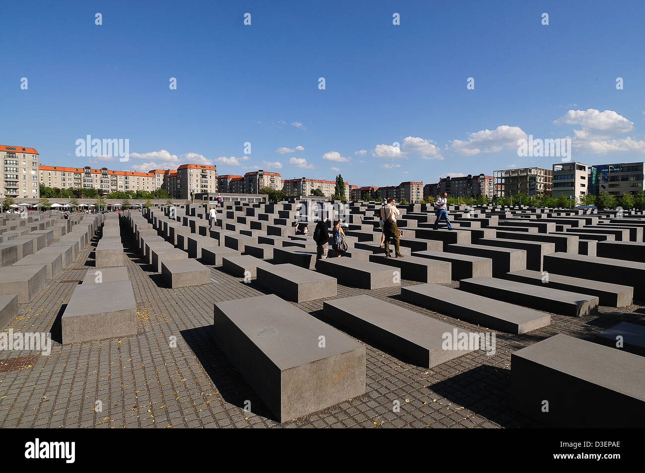 Germany, Berlin. Memorial of jewish victims in Europe. A public ...