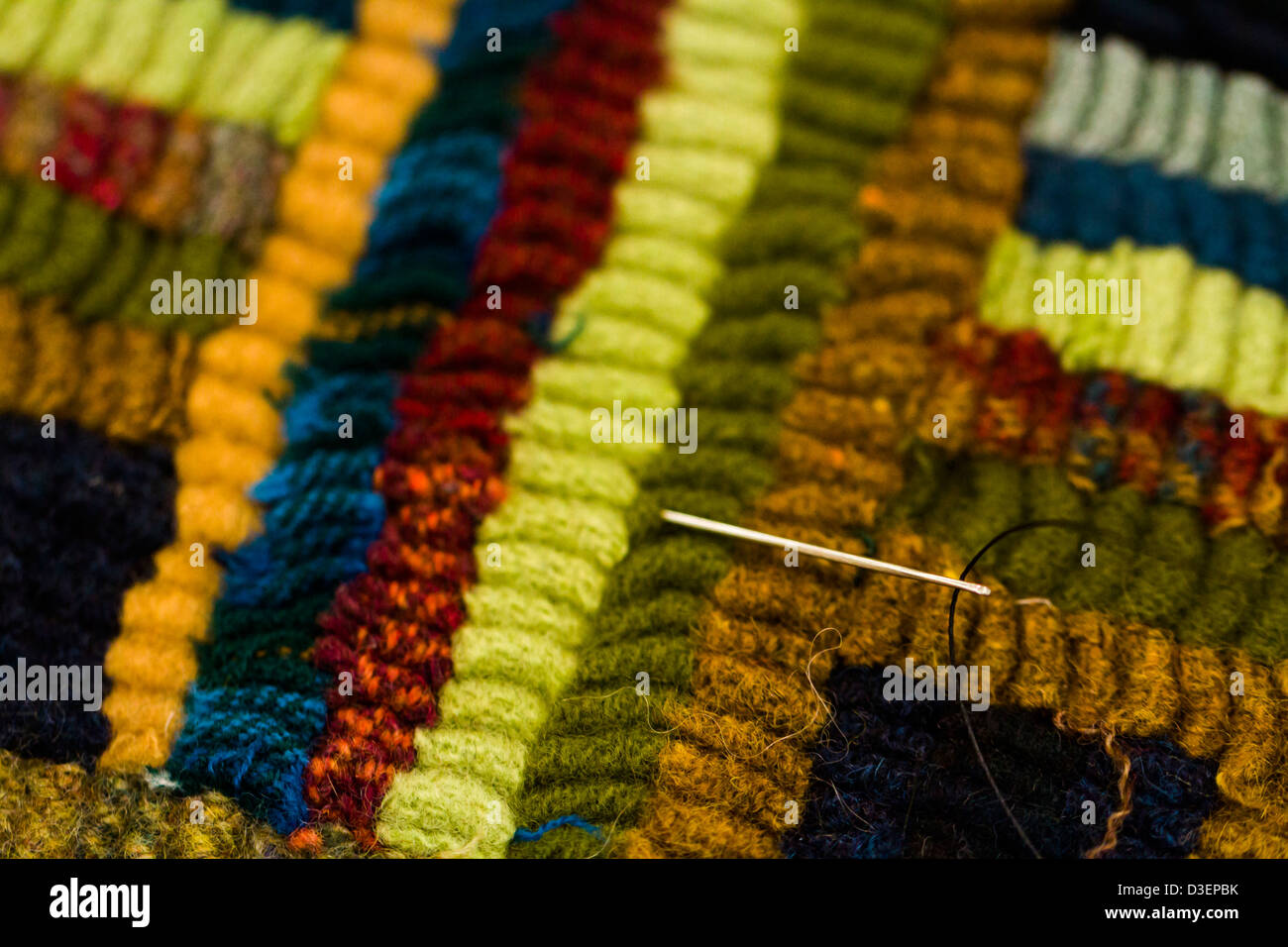 Rug hooking hi-res stock photography and images - Alamy
