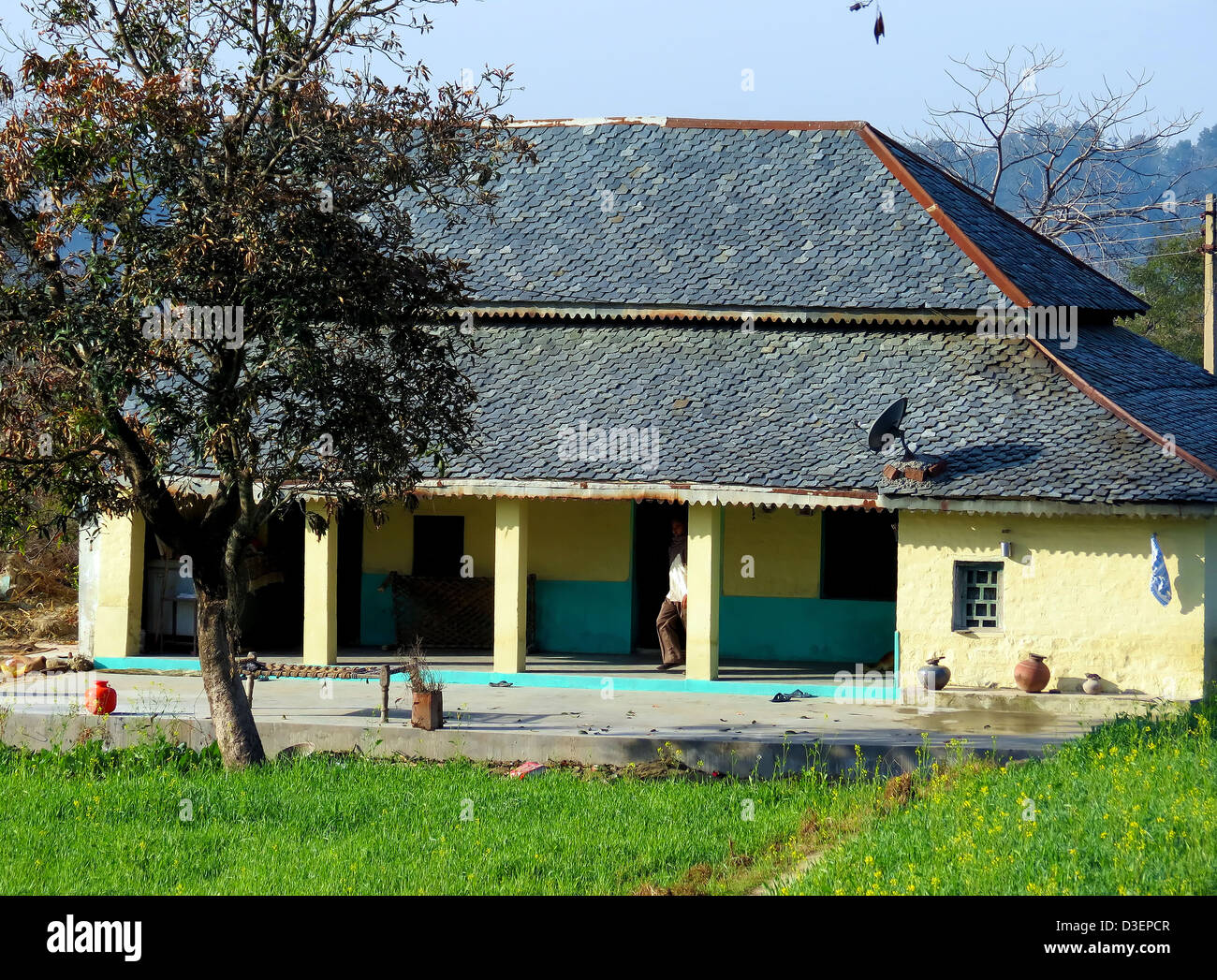 Traditional stone house, Himachal Pradesh, India Stock Photo - Alamy
