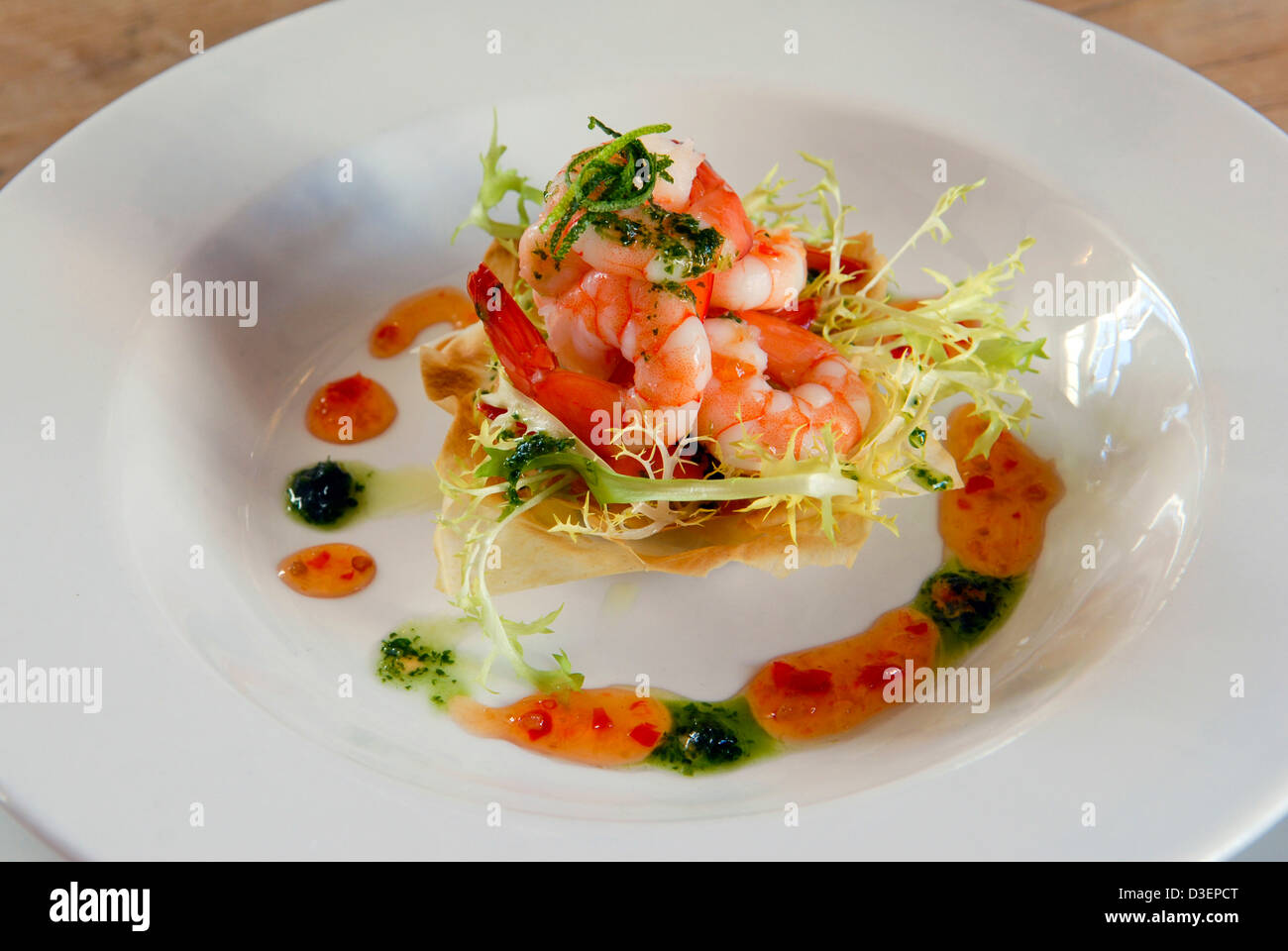 King prawn starter hi-res stock photography and images - Alamy