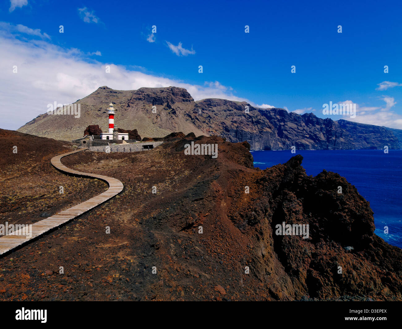 Lighthouse on Punta Teno, Tenerife, Canary Islands, Spain Stock Photo ...