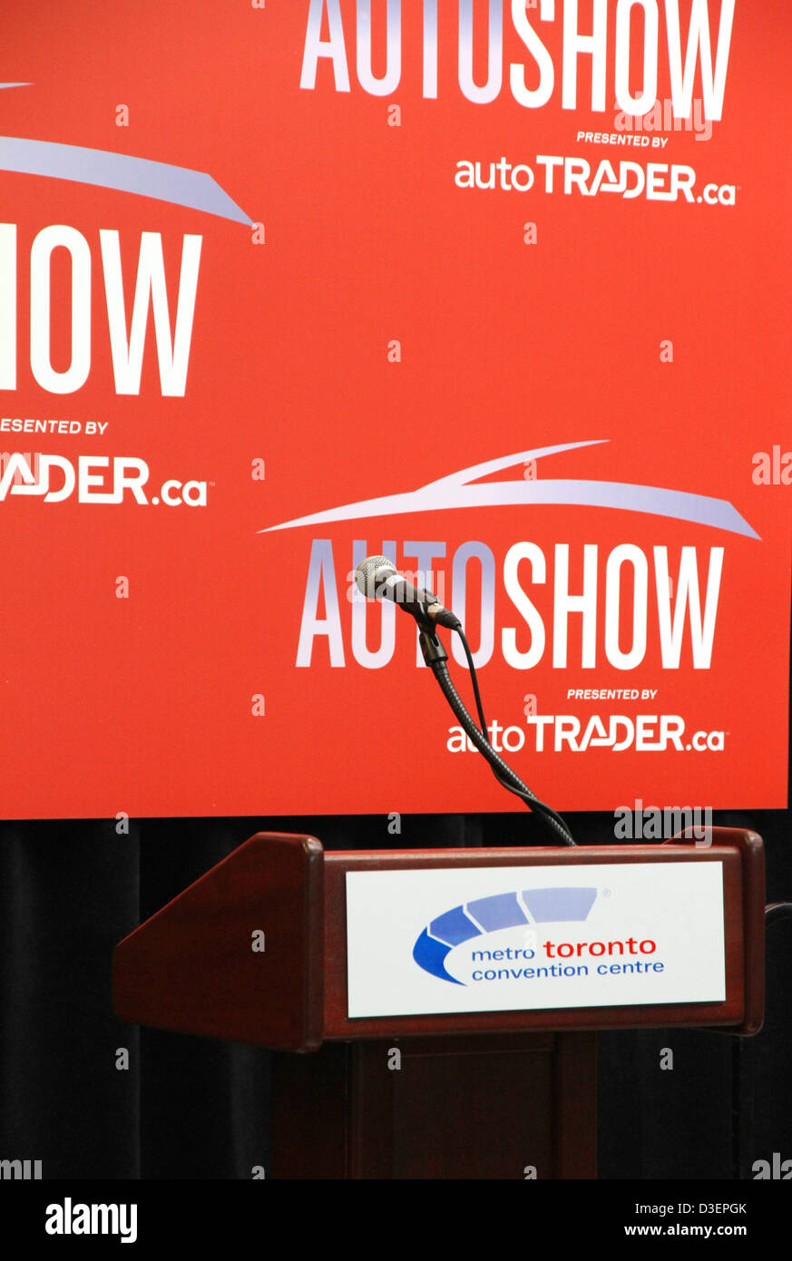 Toronto Auto Show Stage Stock Photo - Alamy