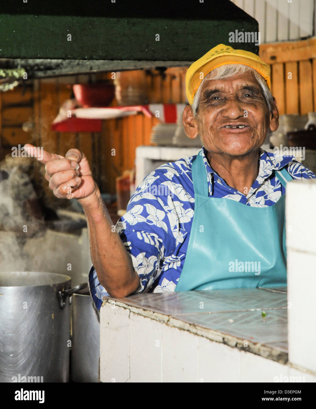 A Mexican chef takes a break for a portrait Stock Photo - Alamy