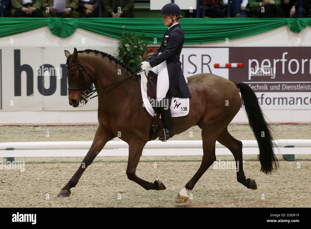 German dressage equestrian Isabell Werth in action on her horse 'Don ...