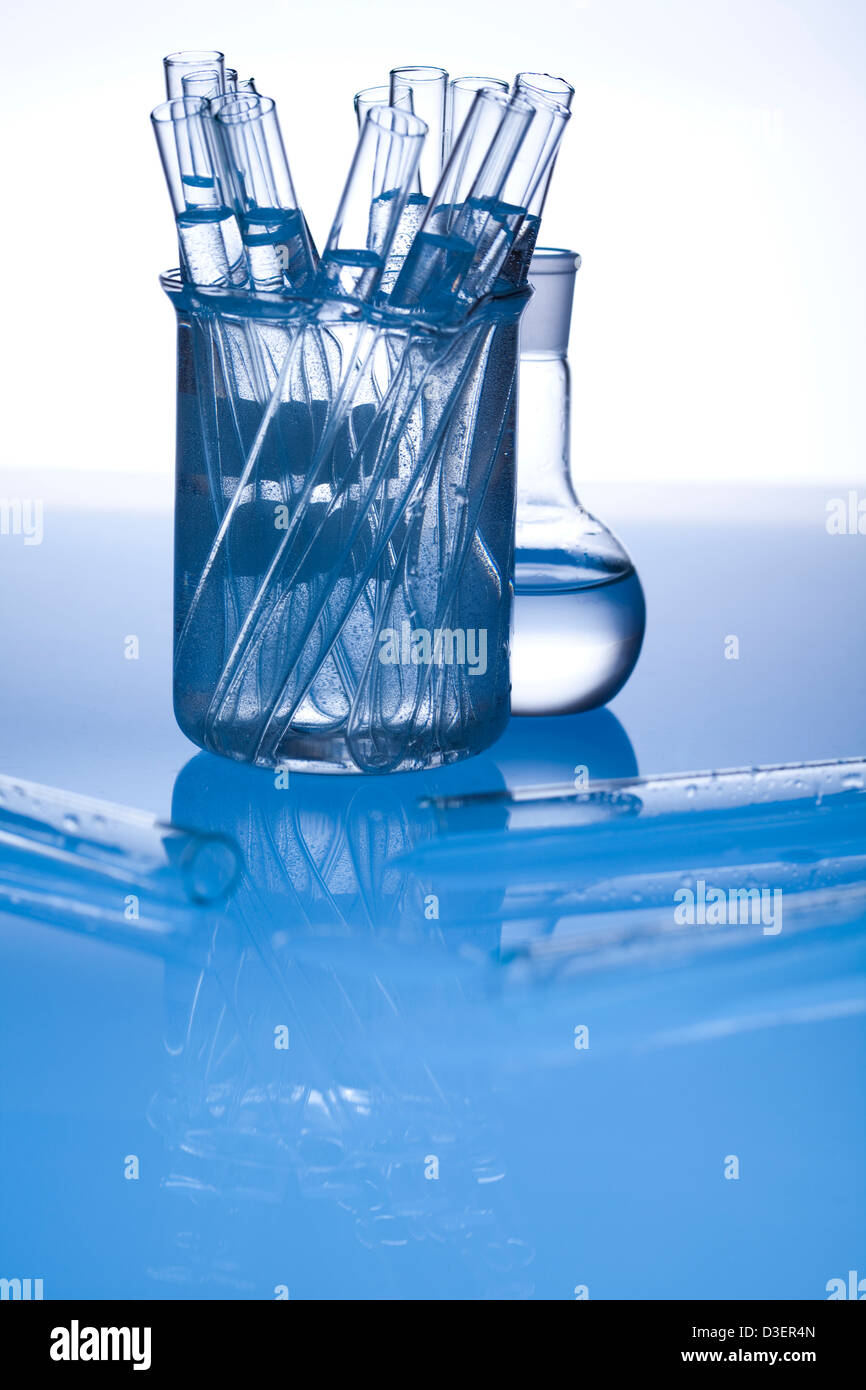 Glass in laboratory Stock Photo - Alamy