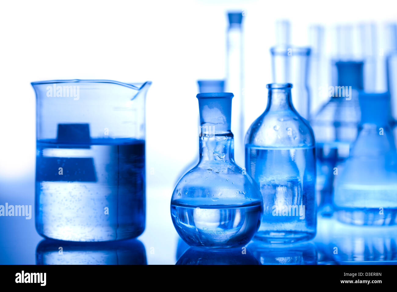 Glass in laboratory Stock Photo - Alamy