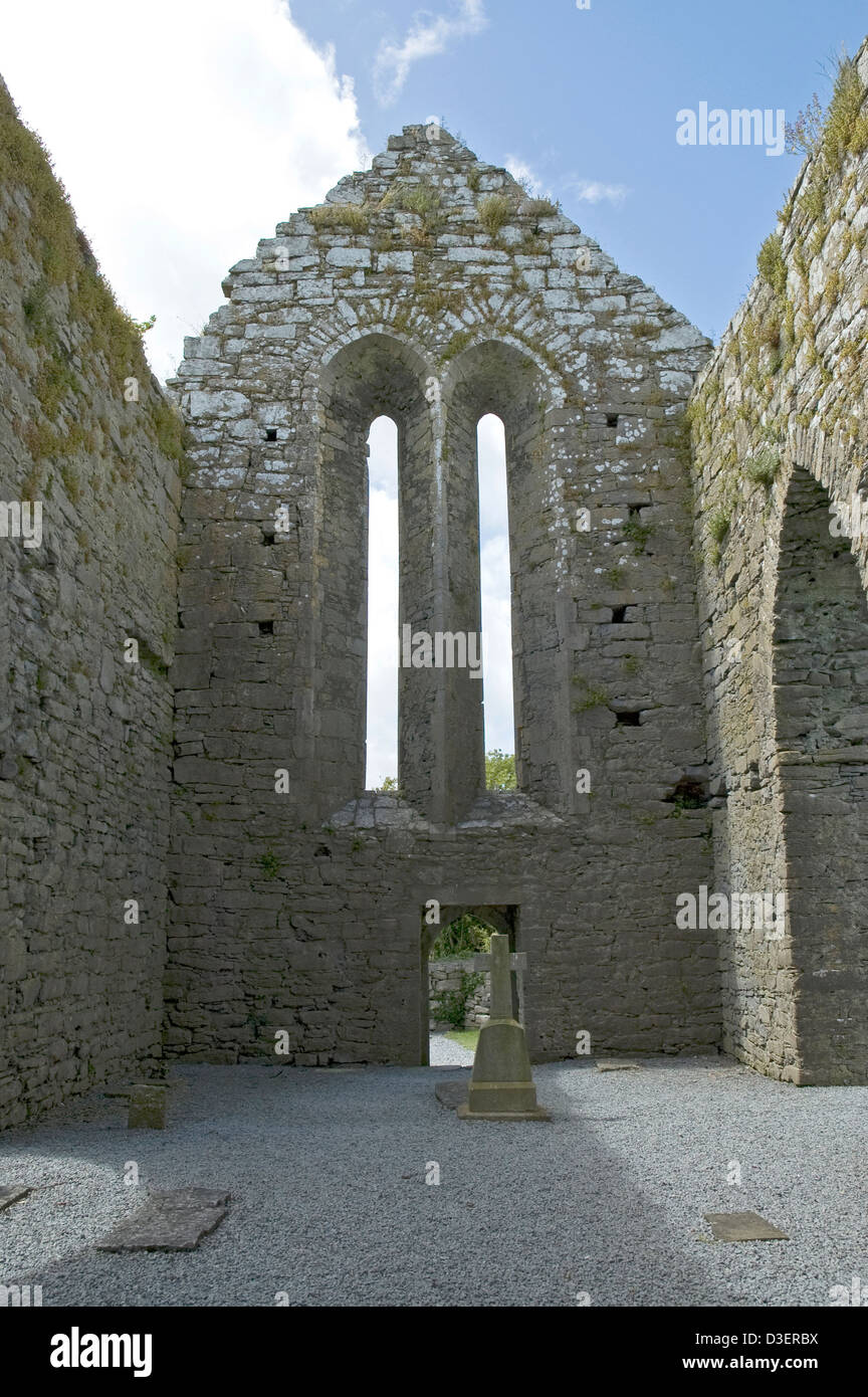 Inside Corcomroe Abbey, 13th Century Cistercian Monastery, Burren, Co ...