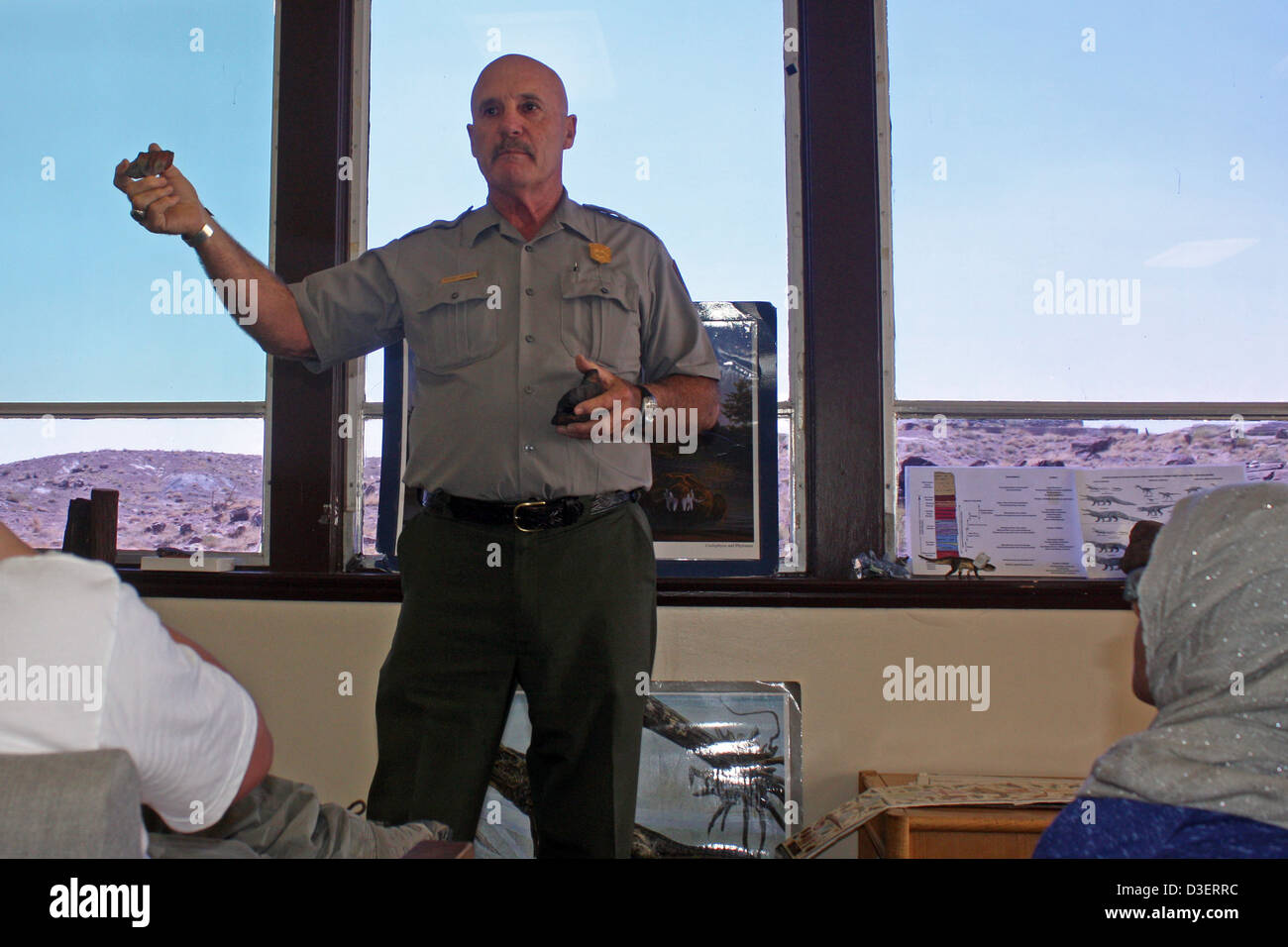 Ranger Mike giving Triassic Park Program, Petrified Forest National ...
