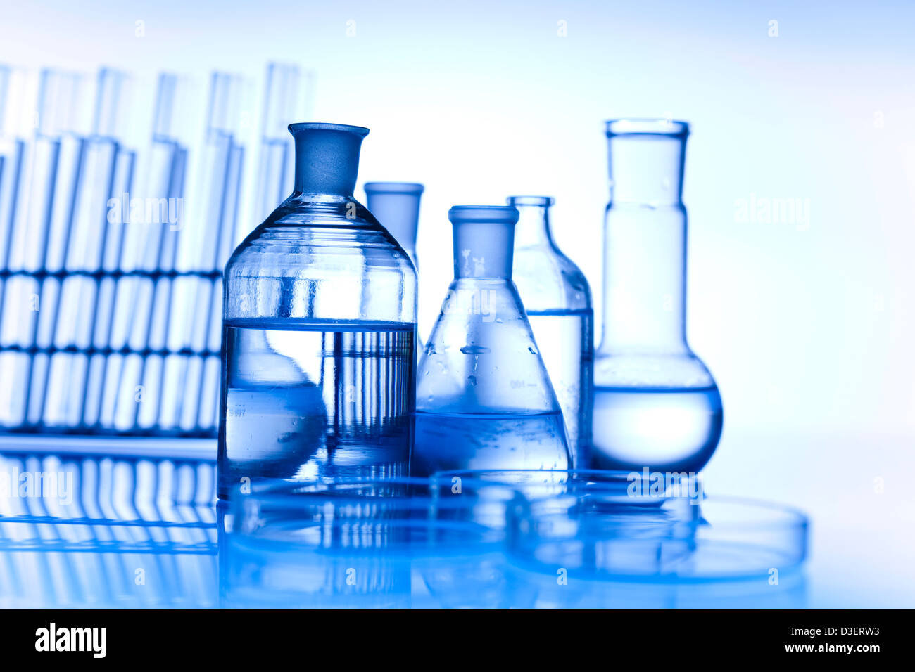 Glass in laboratory Stock Photo - Alamy
