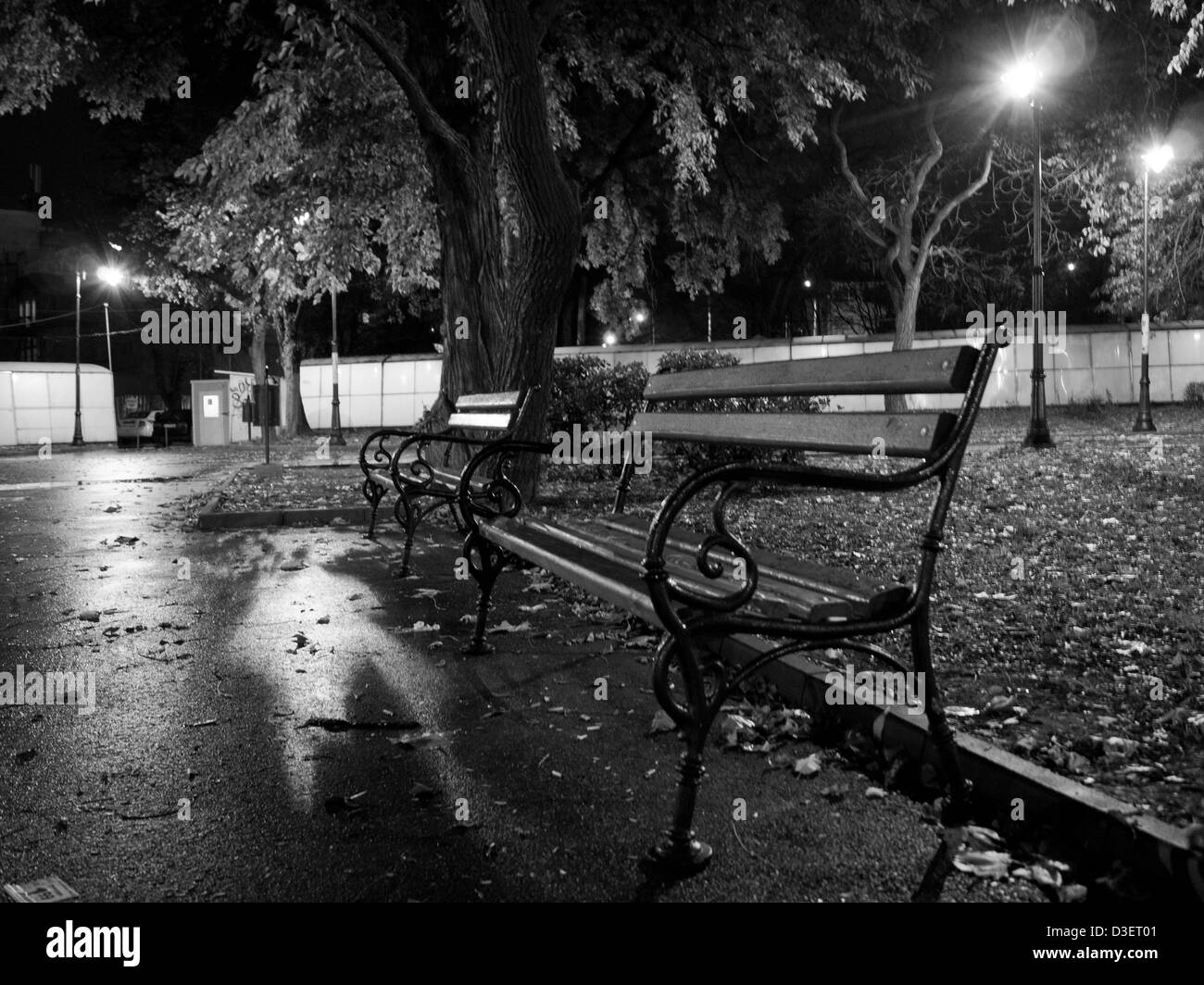 Park Bench Night High Resolution Stock Photography and Images - Alamy