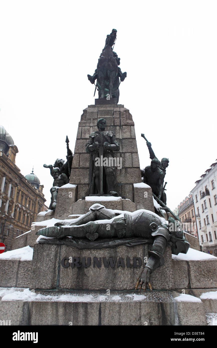 The Grunwald Monument in Kraków, Poland Stock Photo - Alamy