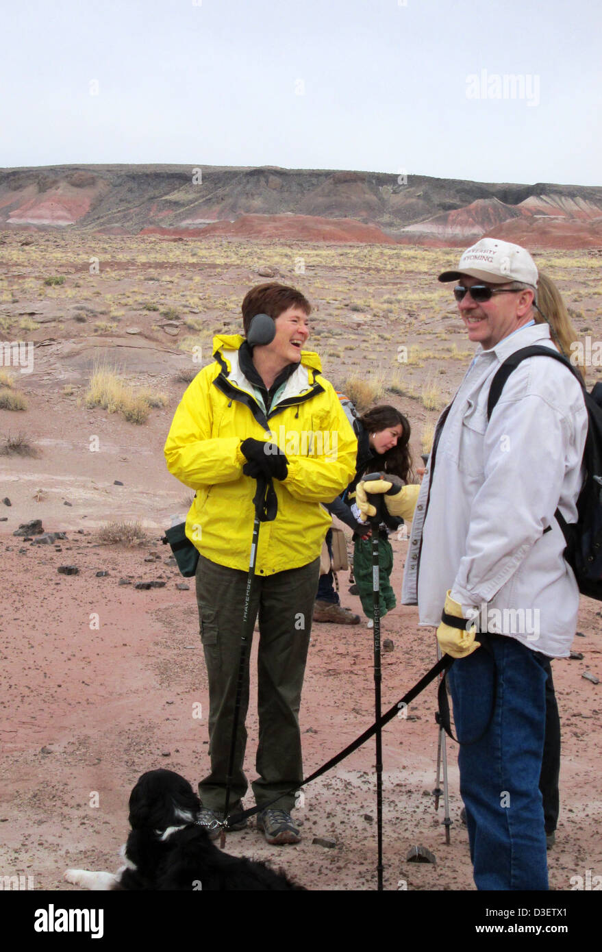 VIP Ranger Eric led a hike to Lacey Point in Petrified Forest National ...
