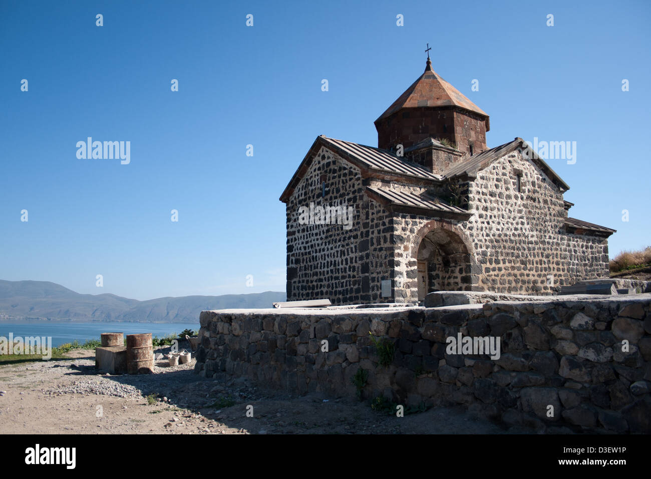 The monastery Sevanavank overlooking Lake Sevan, Armenia Stock Photo - Alamy