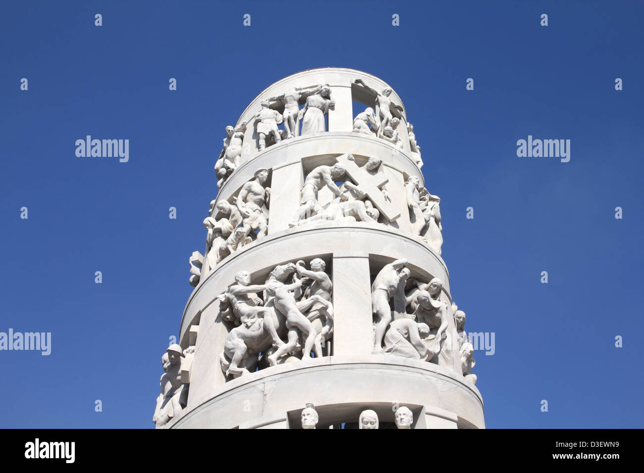 Milan, Italy. Famous landmark - old grave at the Monumental Cemetery ...