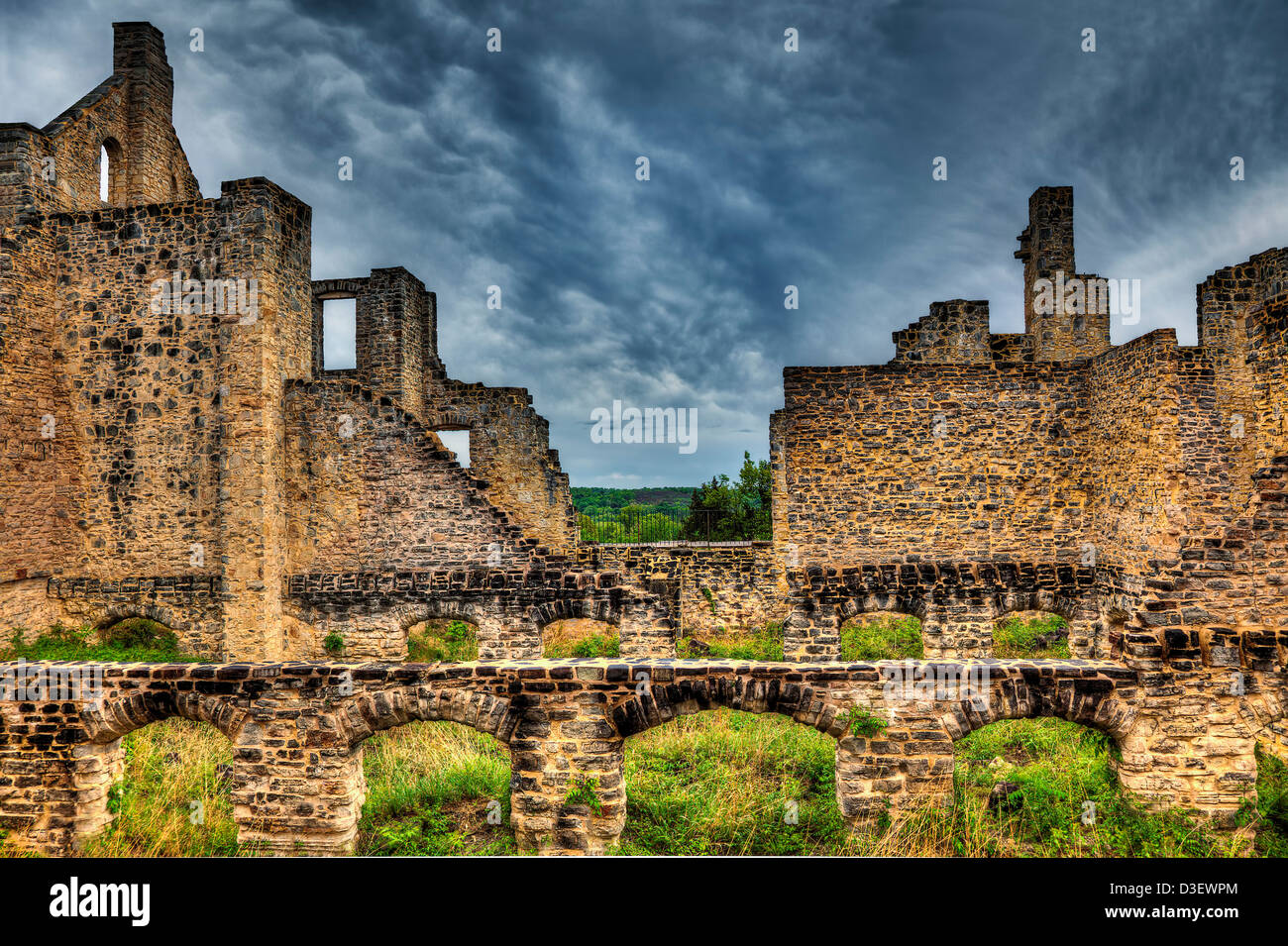 A High Dynamic Range photo of some Castle Ruins Stock Photo - Alamy