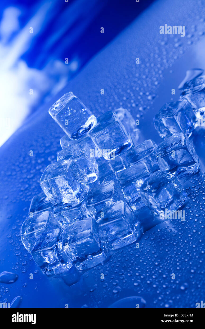 Ice cubes and blue sky Stock Photo - Alamy