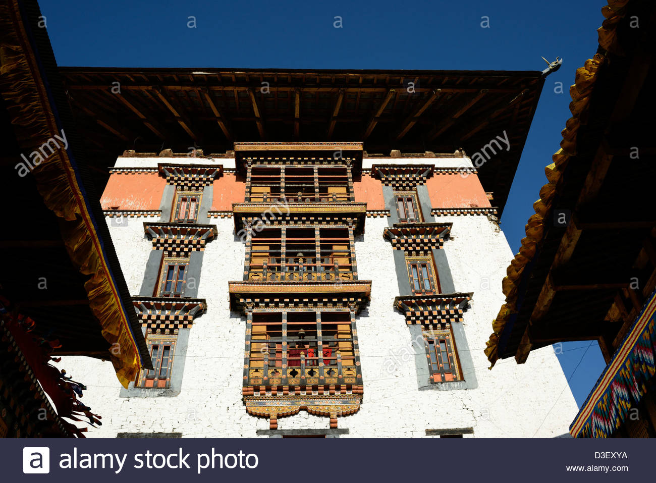 Bhutanese Architectural Style Stock Photos & Bhutanese Architectural ...