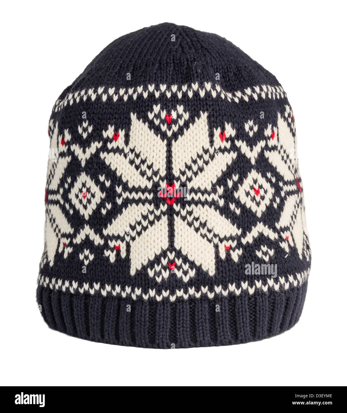 Winter cap isolated on a white background Stock Photo - Alamy