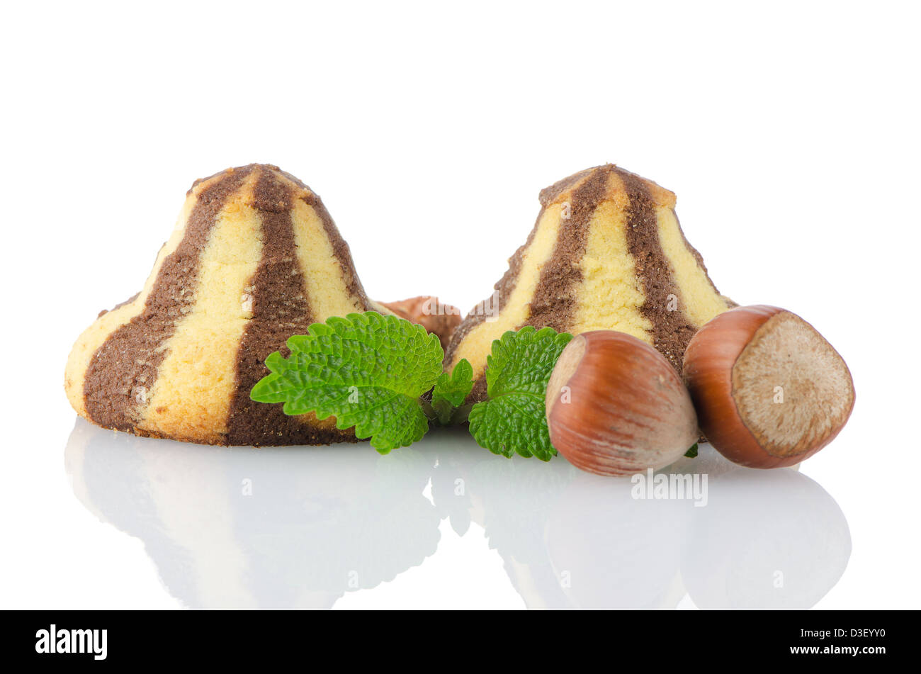 Homemade chocolate cookies isolated on white background Stock Photo - Alamy