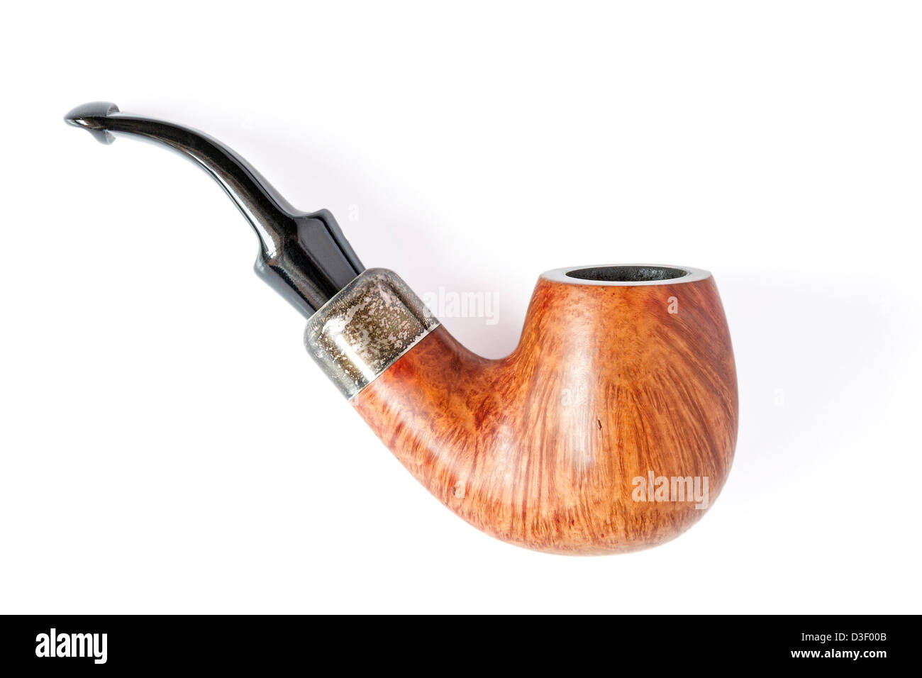 Smoking pipe on white background Stock Photo - Alamy
